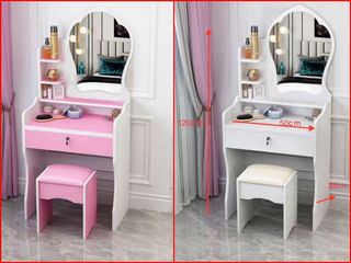 Scrivania make up  da trucco con speccio S
