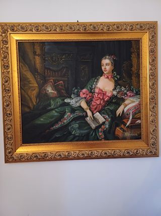 Bellissimo quadro con Dama e cornice