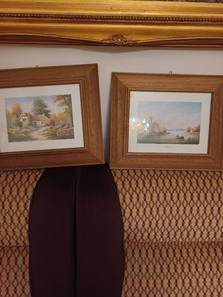 Quadri con stampa e cornice legno