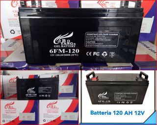 BATTERIA 120AH  12V AGM GEL FOTOVOLTAICO ENERGIA