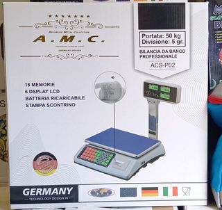 BILANCIA ELETTRONICA DA BANCO CON BRACCIO, MAX 50