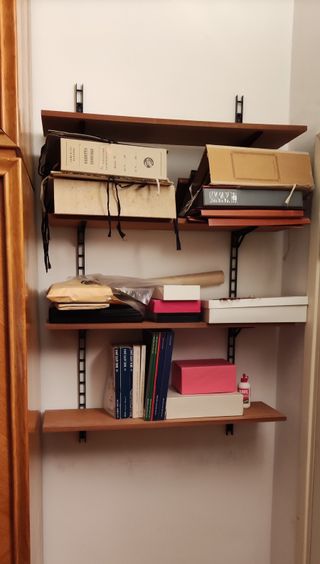 libreria svedese vintage anni 60 sospesa