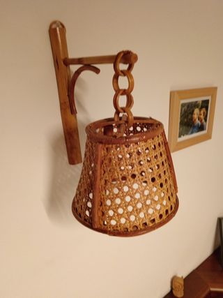 Para lampada in vimini