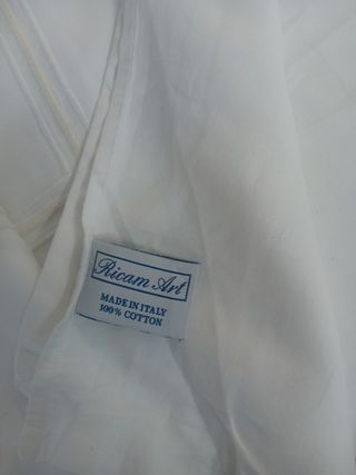 Lenzuola con 2 federe  ricam art cotone