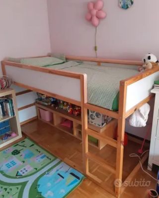 Letto reversibile Kura Ikea + materasso