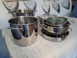 Batteria di pentole in acciaio inox
