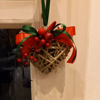 Decorazione cuore natalizia