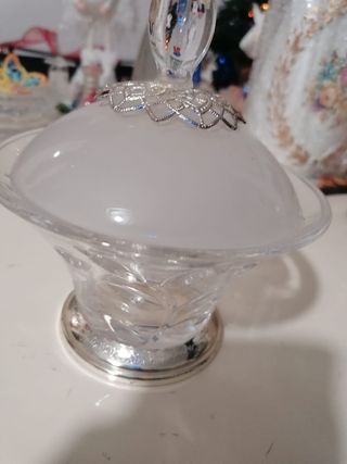 Stoviglia in argento 925 e cristallo