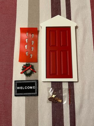 Porta dell’elfo natalizia