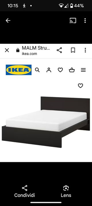 LETTO A UNA PIAZZA E MEZZA CON MATERASSO
