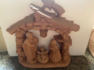 Piccolo presepe artigianale in terracotta
