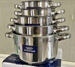 Batteria Bavaria 5 pezzi Acciaio Inox