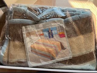 Coperta 1 piazza 100% pura lana vergine