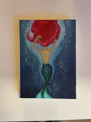 Tela Dipinta a mano La Sirenetta