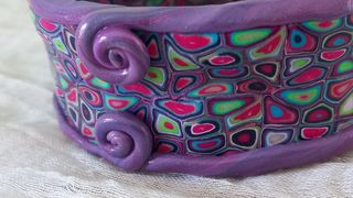 Ciotolina in vetro rivestita in Fimo