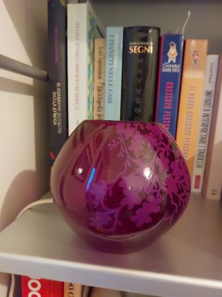 Lampada vetro rossa ikea