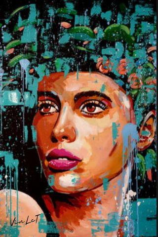 Quadro arte contemporanea a4 stampa digitale