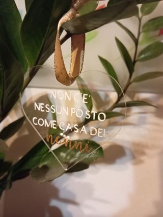 Pallina natalizia in plexiglass