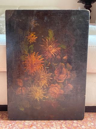 Antico quadro fiammingo natura morta - circa 1880