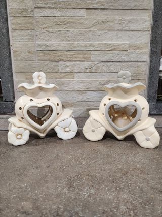 Coppia porta candele