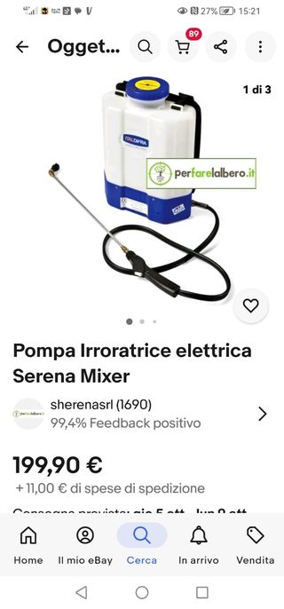 Pompa irroratrice elettrica