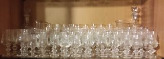 Set bicchieri di cristallo