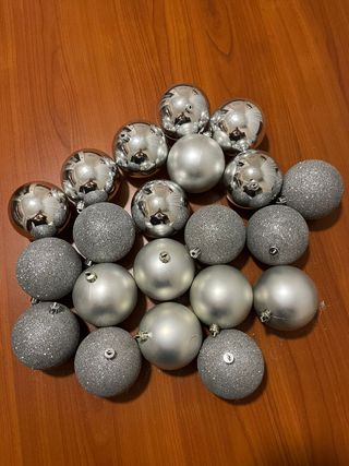 Palline argentate grandi