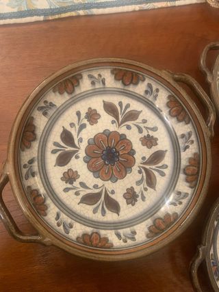 tre piatti ceramica tirolese