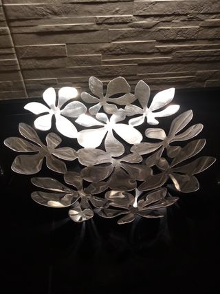 Bellissimo vassoio in acciaio