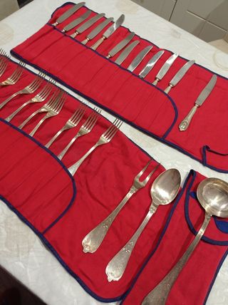 Servizio posate argento 800