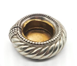 POSACENERE ETNICO OTTONE E METALLO ARGENTATO