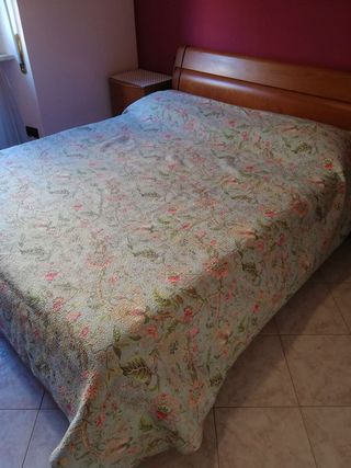 TRAPUNTA VERDE  EDREDÓN FLOR VERDE