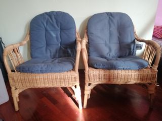 Poltrone in Vimini con Cuscino