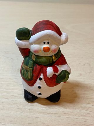 Statuetta pupazzo di neve natale