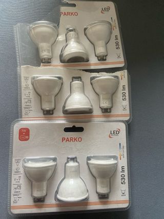 9 faretti luce calda