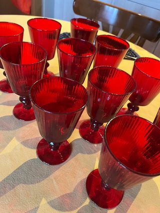 Bicchieri rosso natale