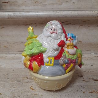 Barattolo Natalizio in Ceramica
