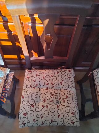 Sedie in legno con cuscino integrato