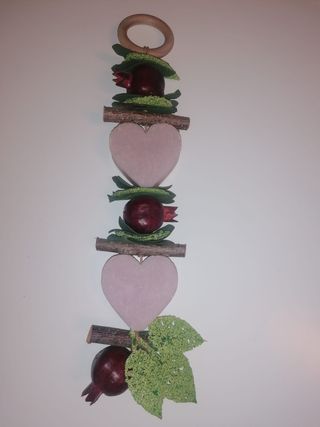 Treccia di saponi a forma di cuore