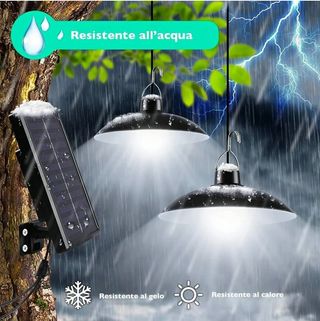 Lampade solari a sospensione con pannelli solari