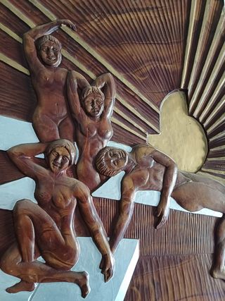 Quadro in legno scolpito a Mano