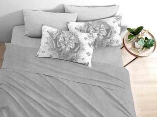 Completo letto matrimoniale con fiocco