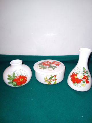 Tris ceramiche natalizie