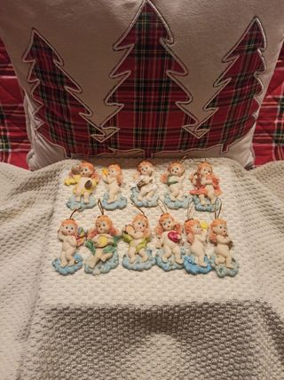 11 decorazioni angeli albero di Natale