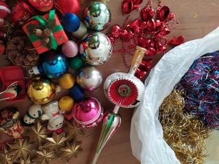 Lotto accessori per Albero di Natale vintage