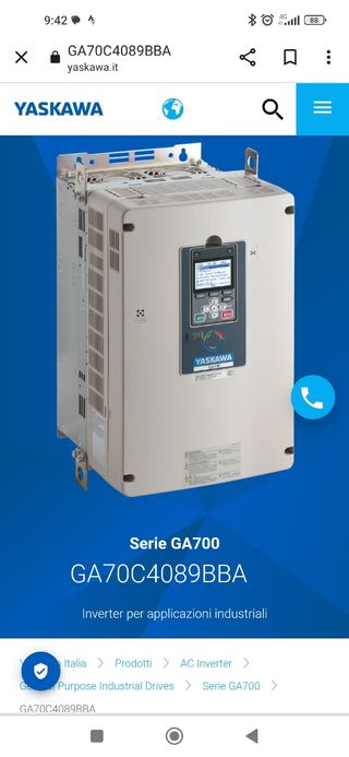 Yaskawa GA700 37/45 KW GA70C4089BBA