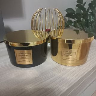 Set candele profumate per la Casa. Oro e Nero