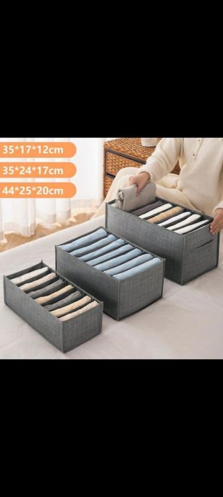 Tris di organizer cassetti con tasche