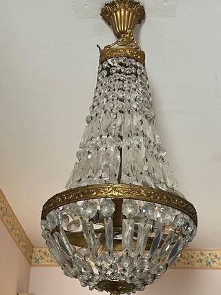 Lampadario anni 50 cristallo