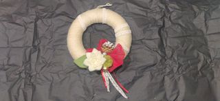 decorazione natalizia, coroncina fuoriporta  19 cm